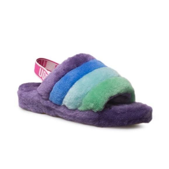 UGG | Shoes | New Ugg Fluff Yeah Slingback Slippers Shearling Purple ...